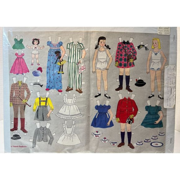 Laura Sackett | Art | Laura Sackett Paper Dolls Oct 944 Issue Jack Jill ...